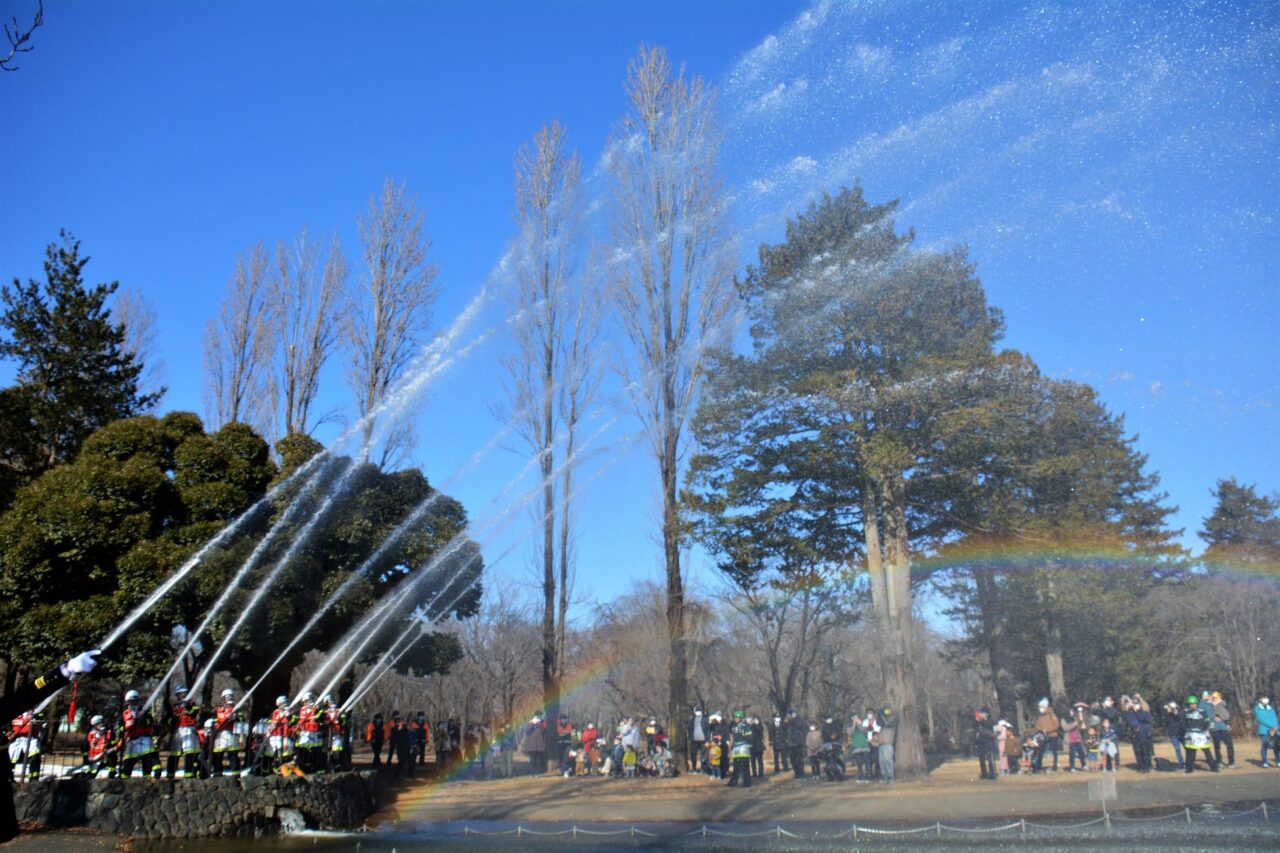 【入間市】市制60周年を祝う特別な出初め式！「藤沢の獅子舞」と「防災ヘリ」が彩の森入間公園で初共演 | 号外NET 狭山市・入間市